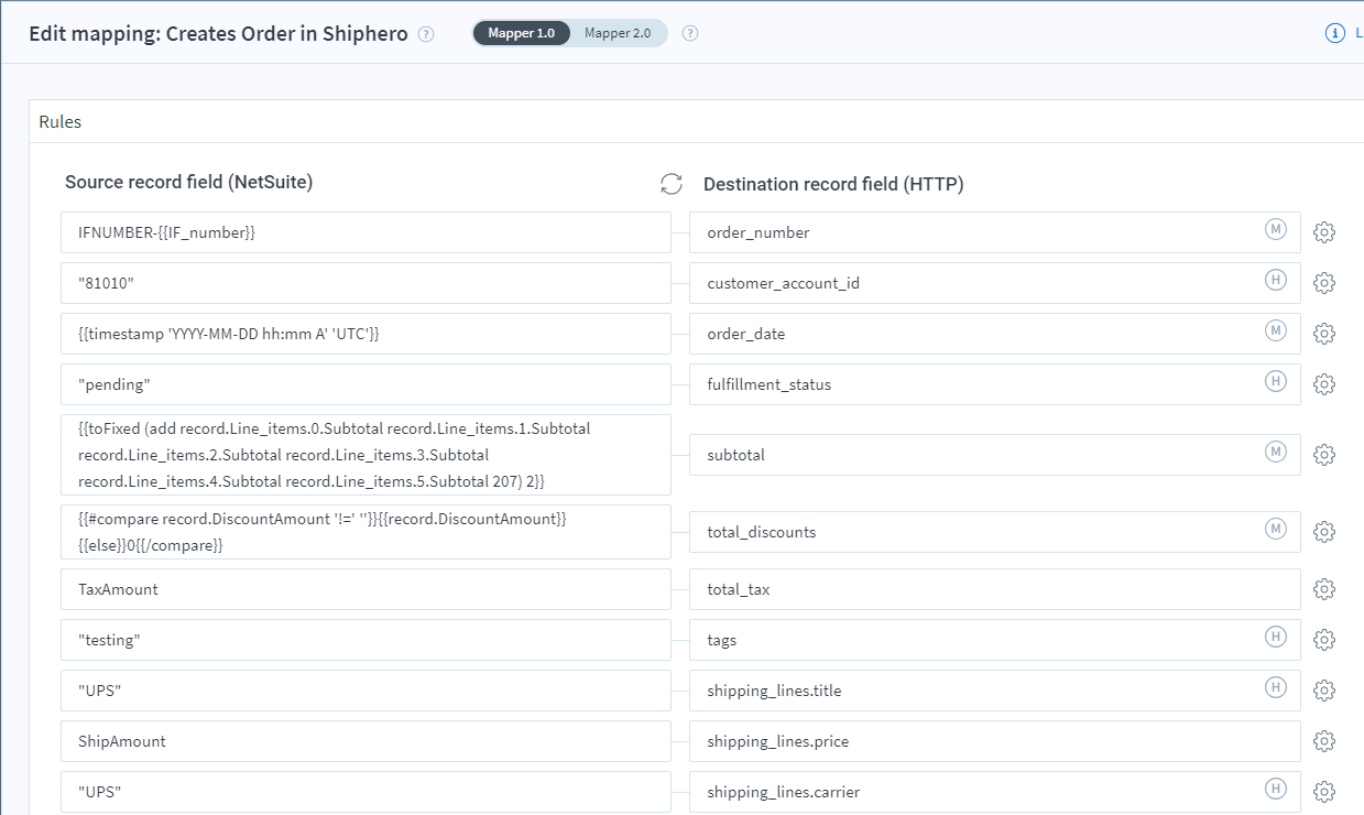 ShipHero - NetSuite QuickStart Template Implementation – Nova Module Help