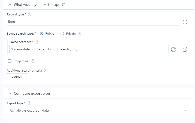 ShipHero - NetSuite QuickStart Template Implementation – Nova Module Help