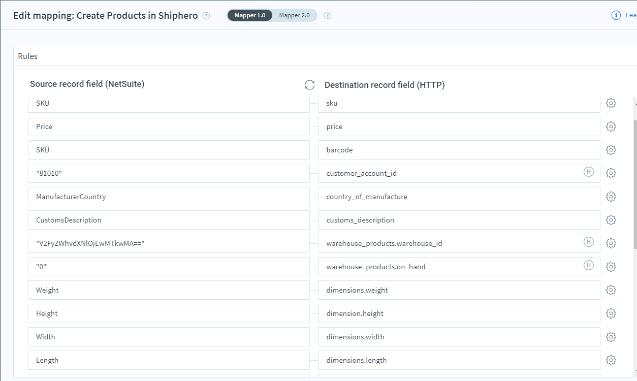ShipHero - NetSuite QuickStart Template Implementation – Nova Module Help